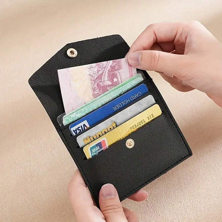 Card Holder Ultra-Thin Bank Card Holder Driver's License Small Wallet ...