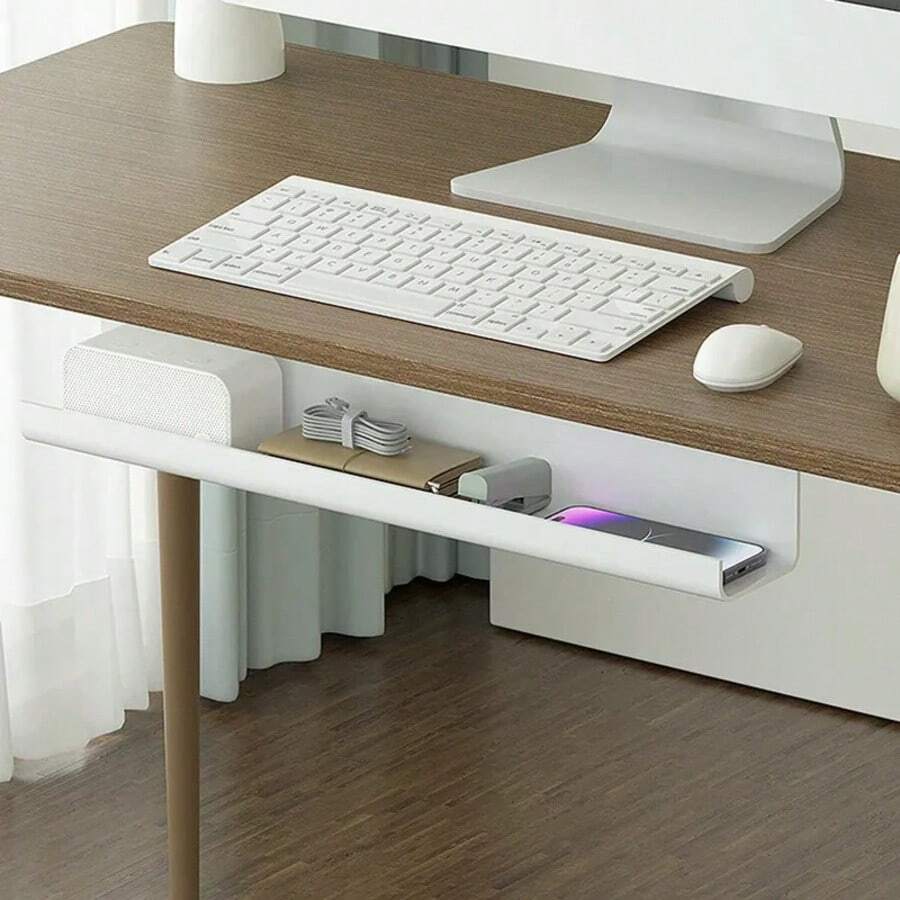 Under Table Cable Organizer Under Desk Cable Tray Wire Organizer No ...