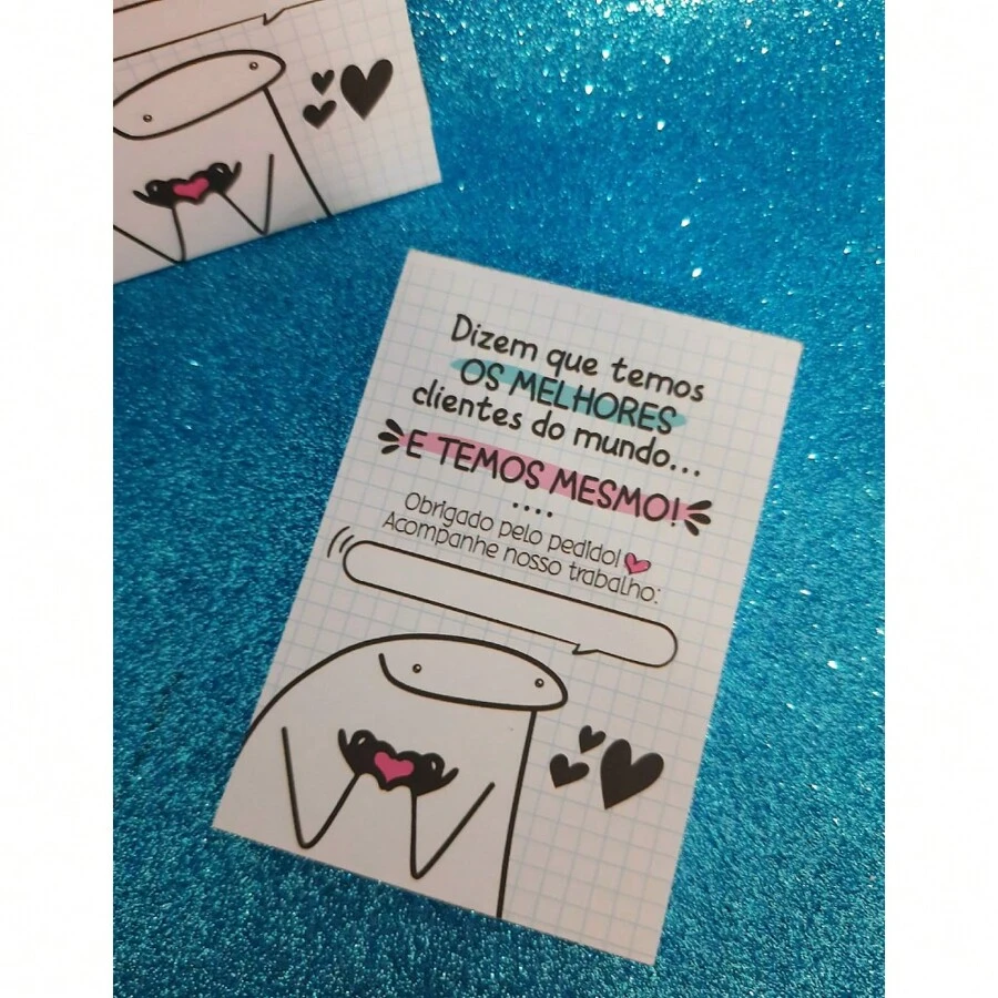 Blocked Leaflet Thank You Card Flork Notepad | SHEIN UK