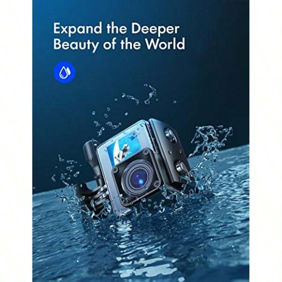 4K 24MP WiFi Action Camera GA200 40M Waterproof Underwater Snorkeling ...