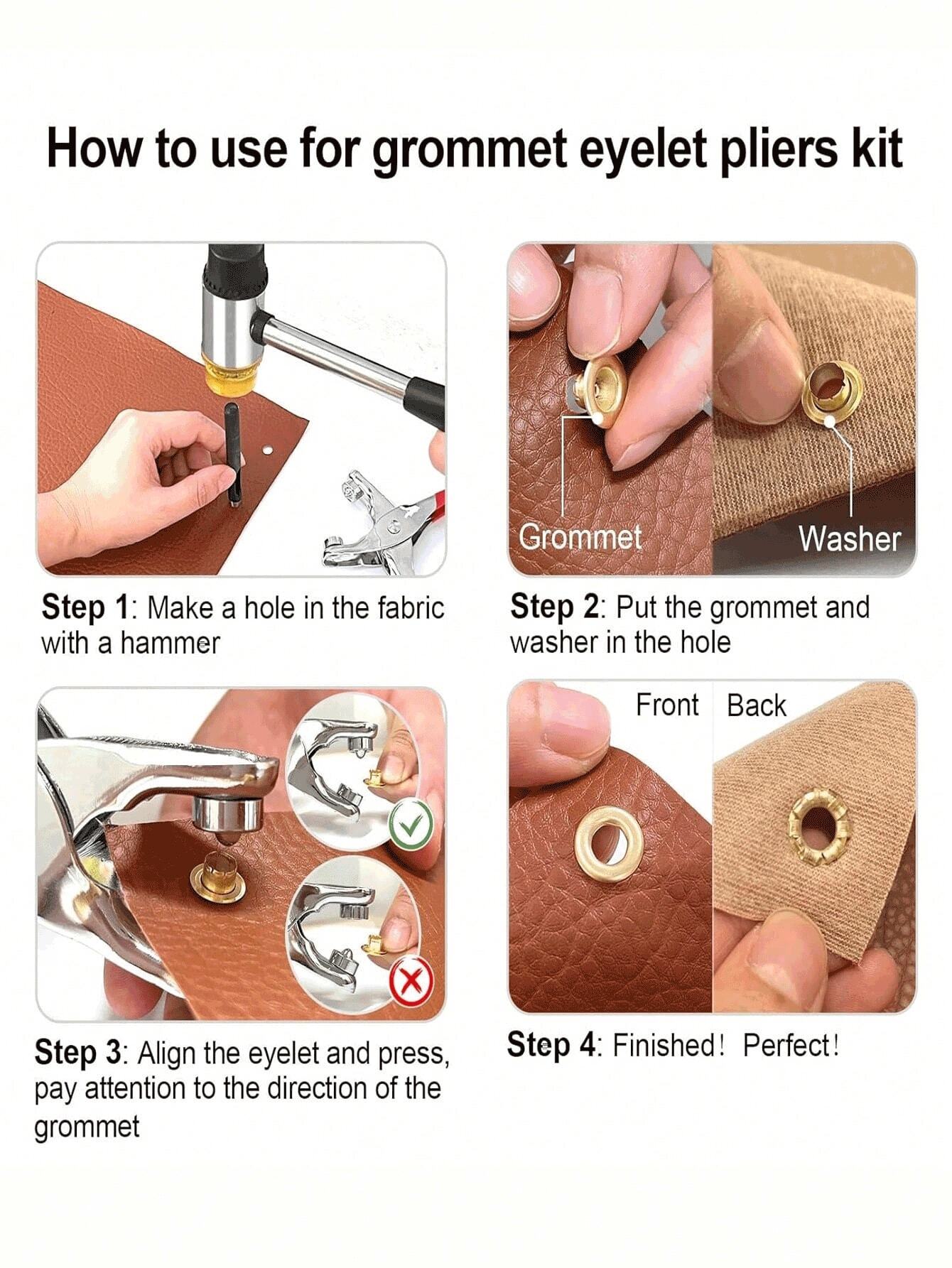 1pc Professional Leather Hole Punch Tool - For Belts, Watch Straps ...