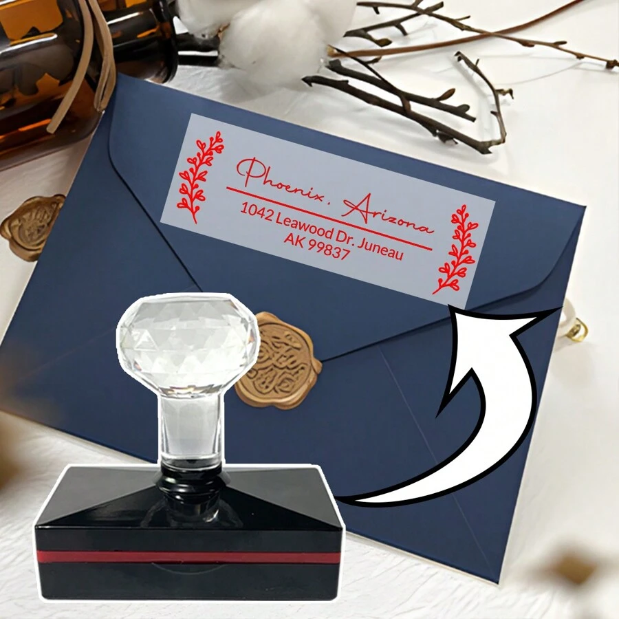 [Custom-Made] 1pcs Personalized Address Stamp Set - Premium Automatic ...