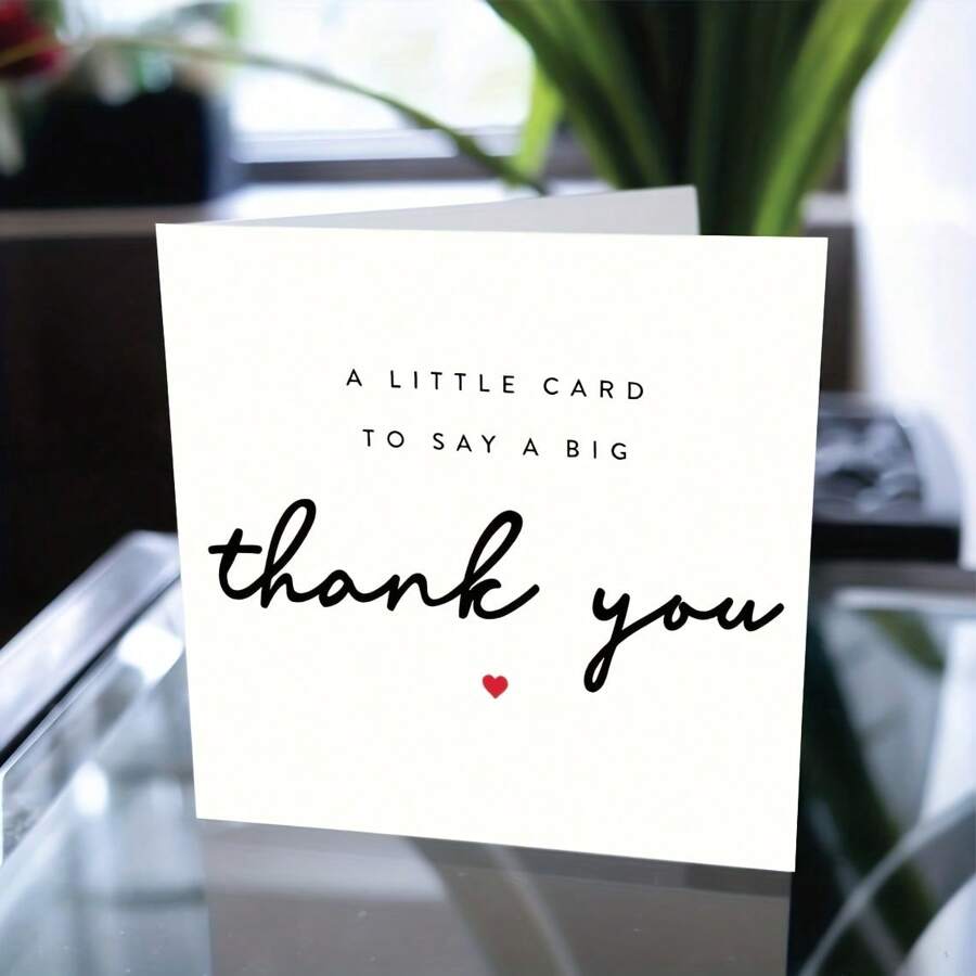 Simple Thank You Cards, Small Appreciation Cards To Say Thank You ...