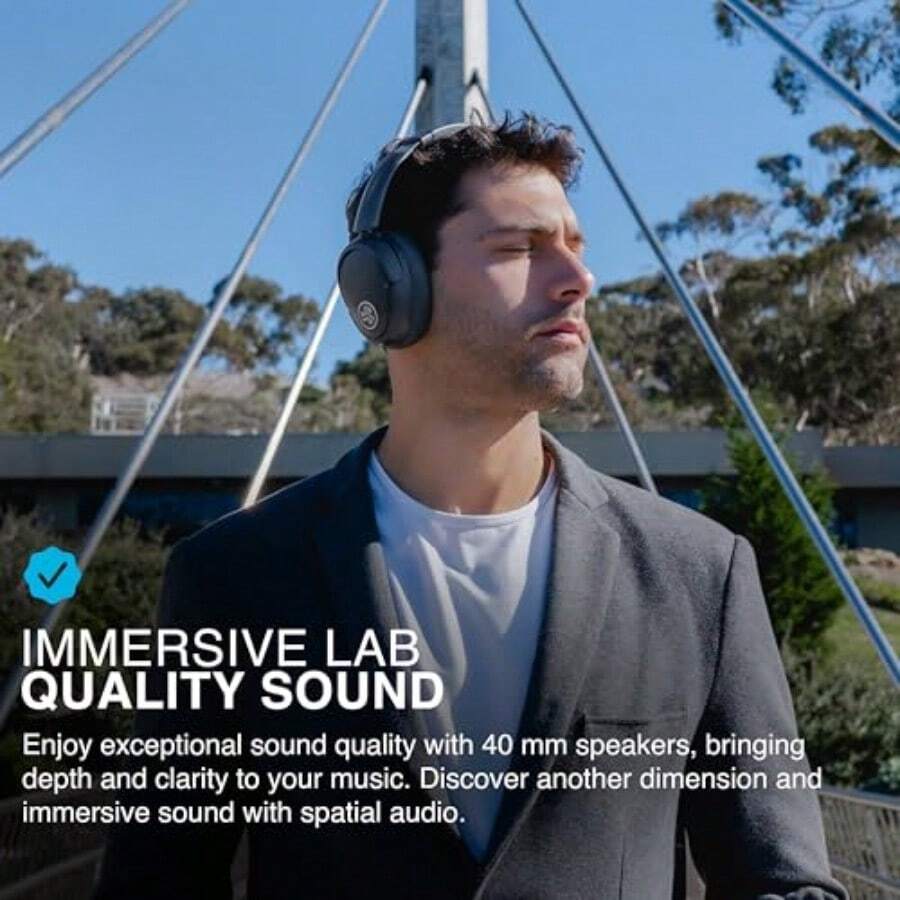 JLab ANC Smart Act Noise Cancelling Over Ear Wireless Headphones With ...
