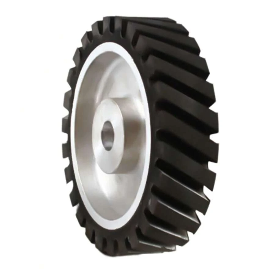 YUNRUX 200mm Rubber Wheel Contact Wheel Roller Wheel Tooth Surface ...