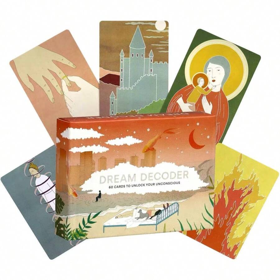60 kaarten, Dream Decoder Oracle-kaart, Hartbegrip-berichtkaart ...