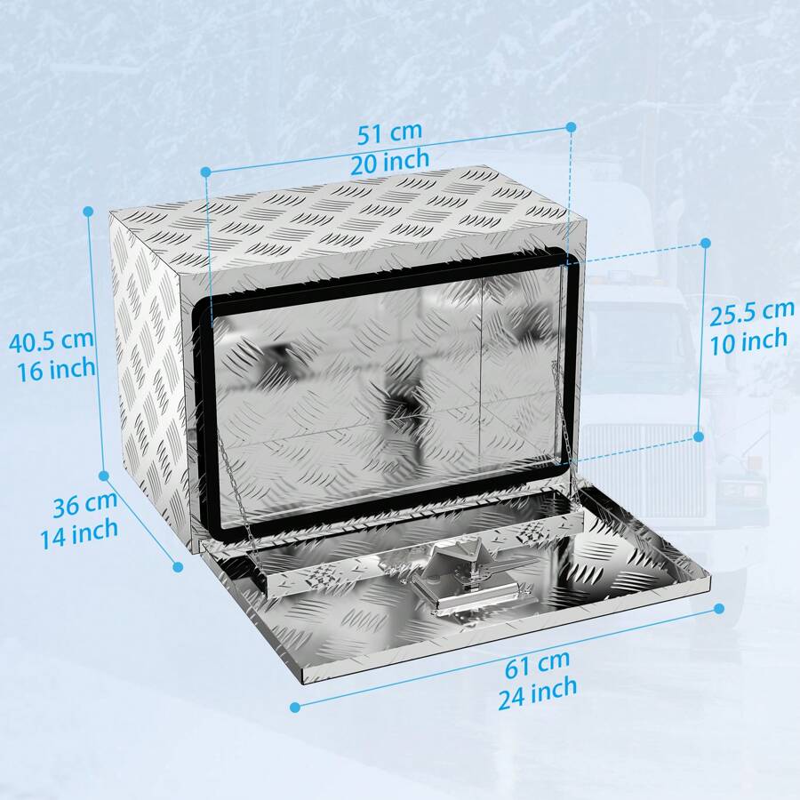 Froadp Alubox Truck Box Truck Storage Box With Lock And Keys Storage ...