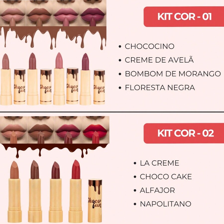 NOVO 2024 Batom Soft Matte CHOCO FUN - Fenzza NEW | SHEIN Brasil