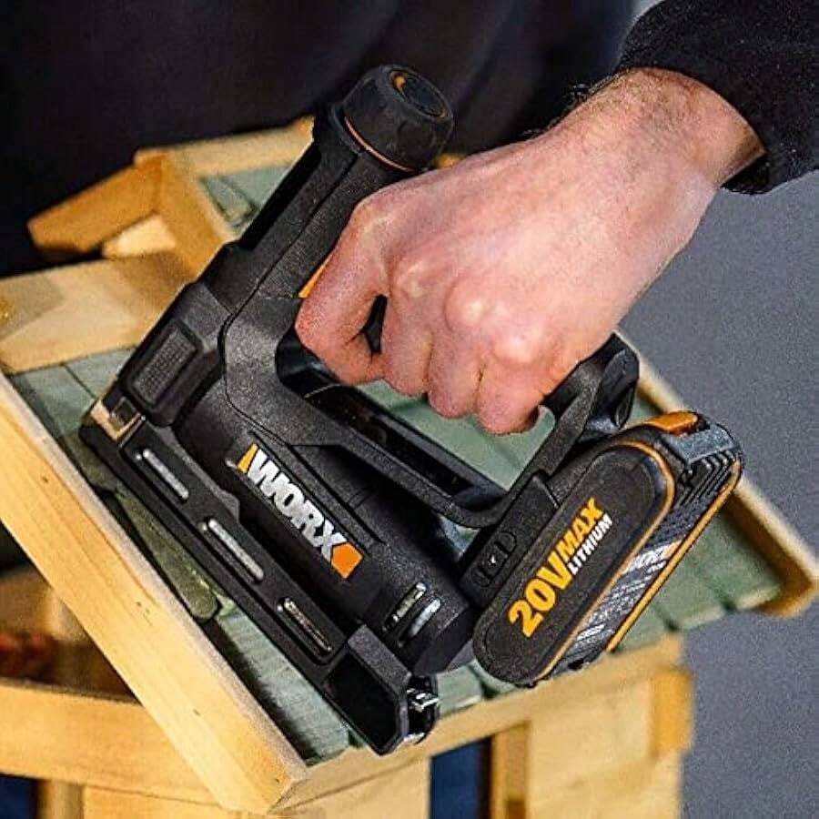 18V 20V MAX Crown Stapler WORX WX843.9 Tool Only Battery Charger Sold ...