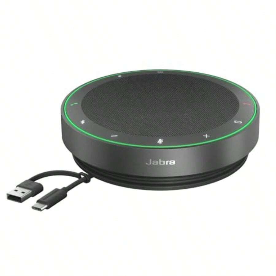 Jabra Speak2 55 Wireless Bluetooth Speakerphone 4 Noise-Cancelling Mics ...