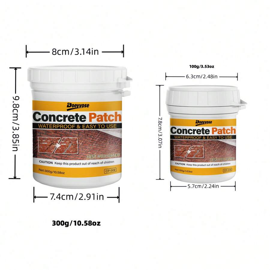 Doeyvose Fast Drying Cement Waterproof Filler Gel, Suitable For Cracks ...