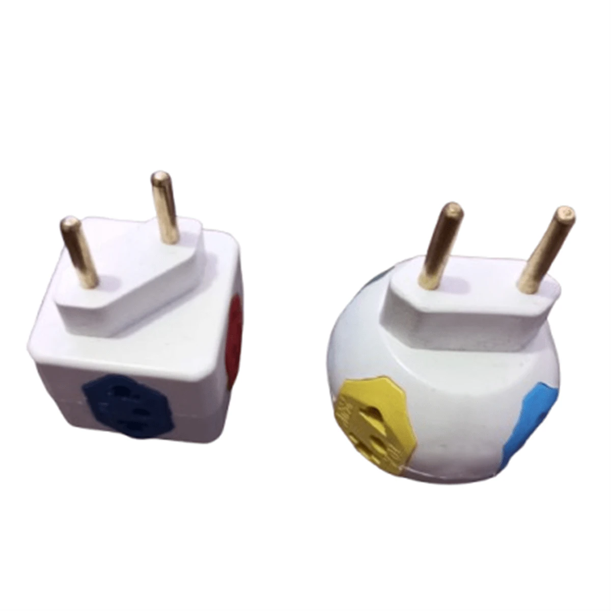 2 unidades Plugue Adaptador De Tomada Americano Para Pino Chato Bivolt ...