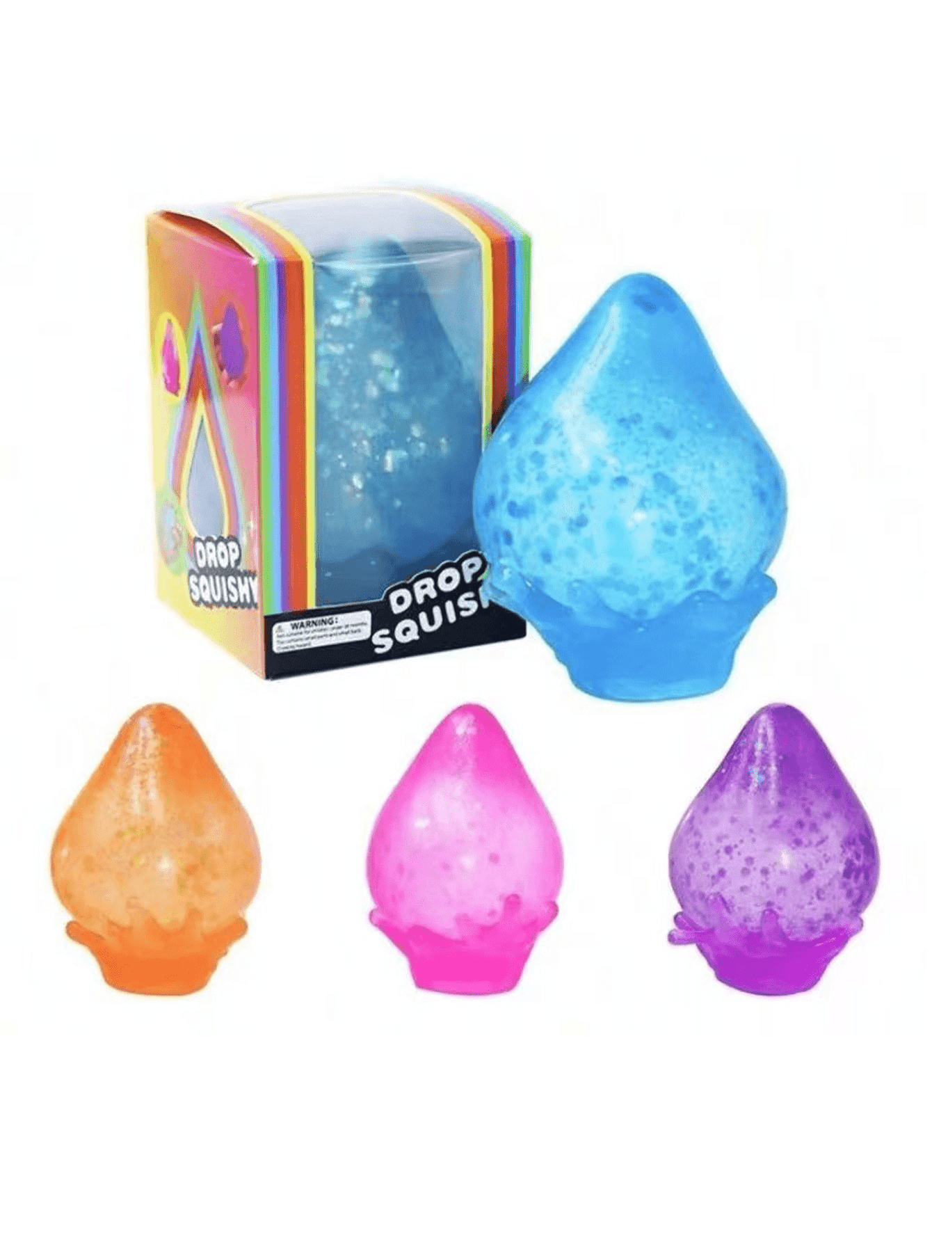 1pc Needoh Sensory Toy Water Drop Squeeze Toy, Anti-Stress Fidget Toy ...