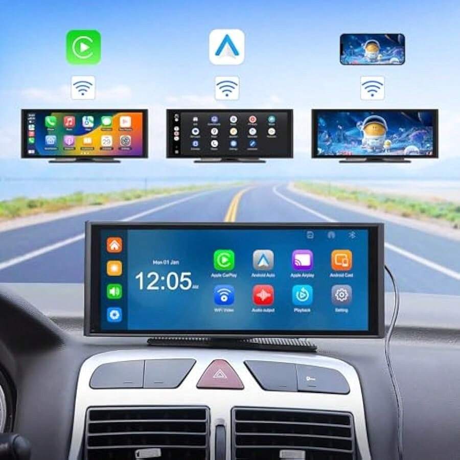 2024 Newest Portable Car Stereo 9.33 IPS Touchscreen CarPlay Android ...
