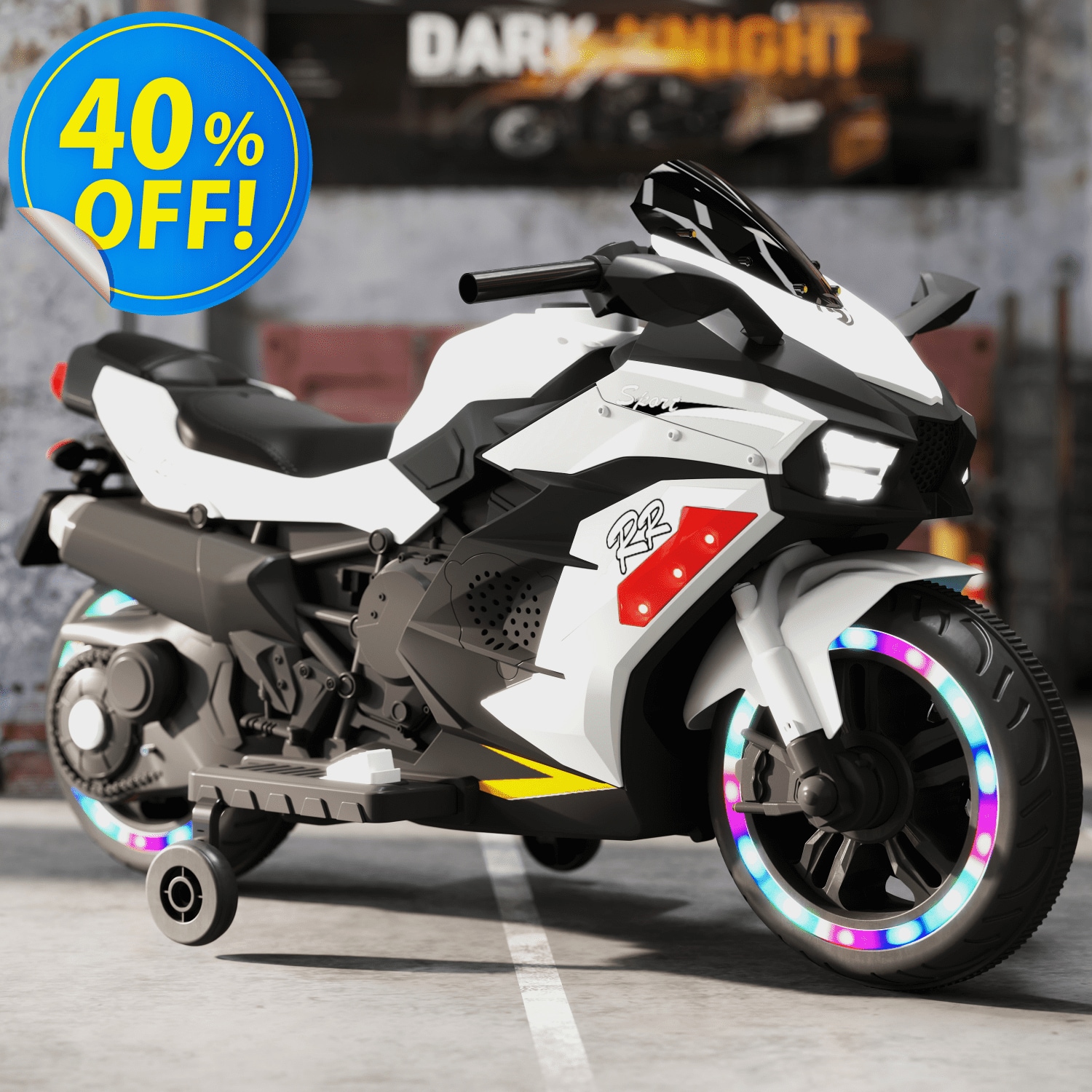 Motorcycle For Kids, 12V Kids Motorcycle Ride On For Childs 3-6 Years ...