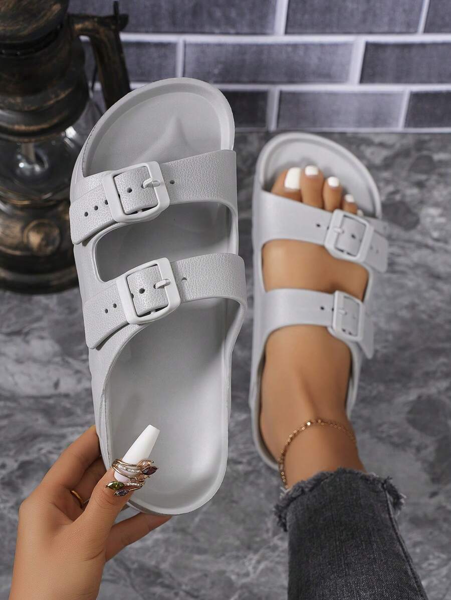 2024 New Arrival Women Plus Size Fashion Outdoor Casual Buckle Slippers ...