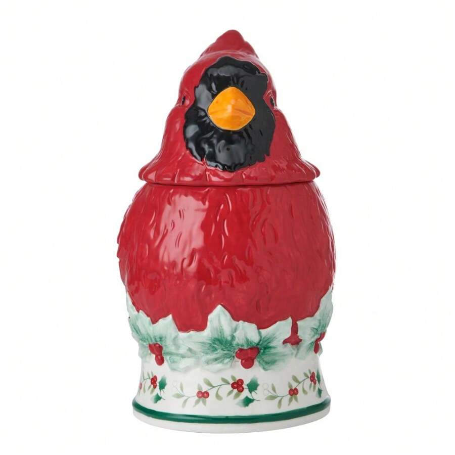 Winterberry Cardinal 10 In Cookie Jar | SHEIN USA