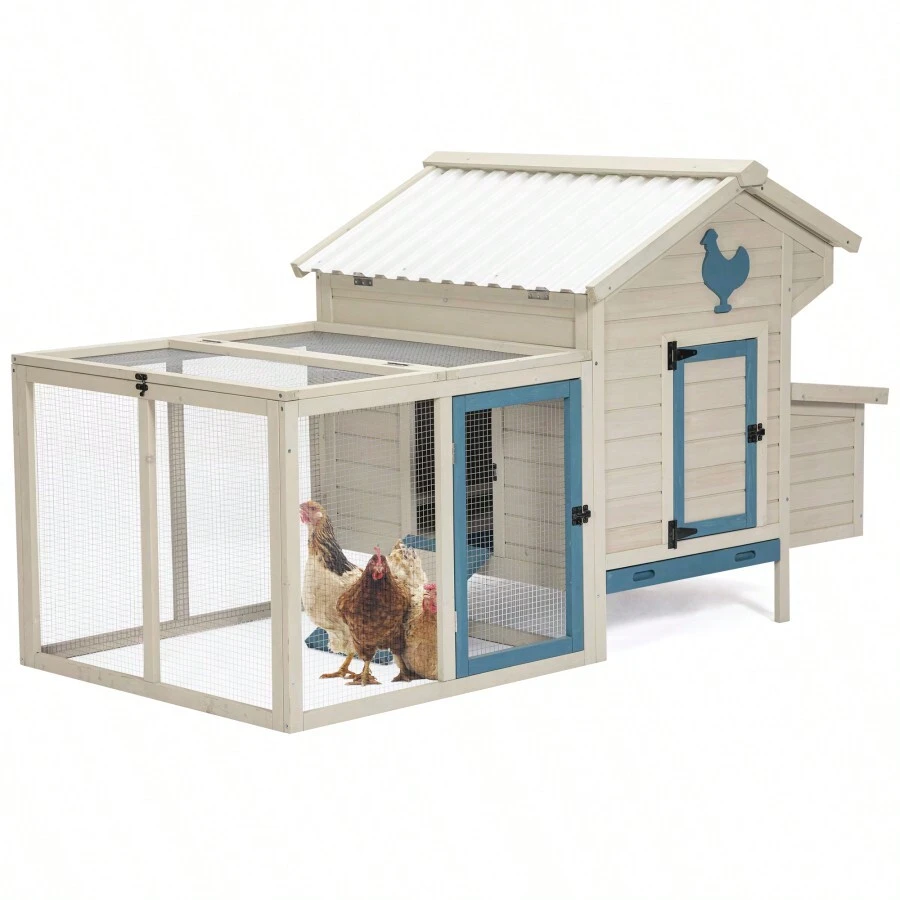 Weatherproof Outdoor Chicken Coop With Waterproof PVC Roof. Outdoor ...