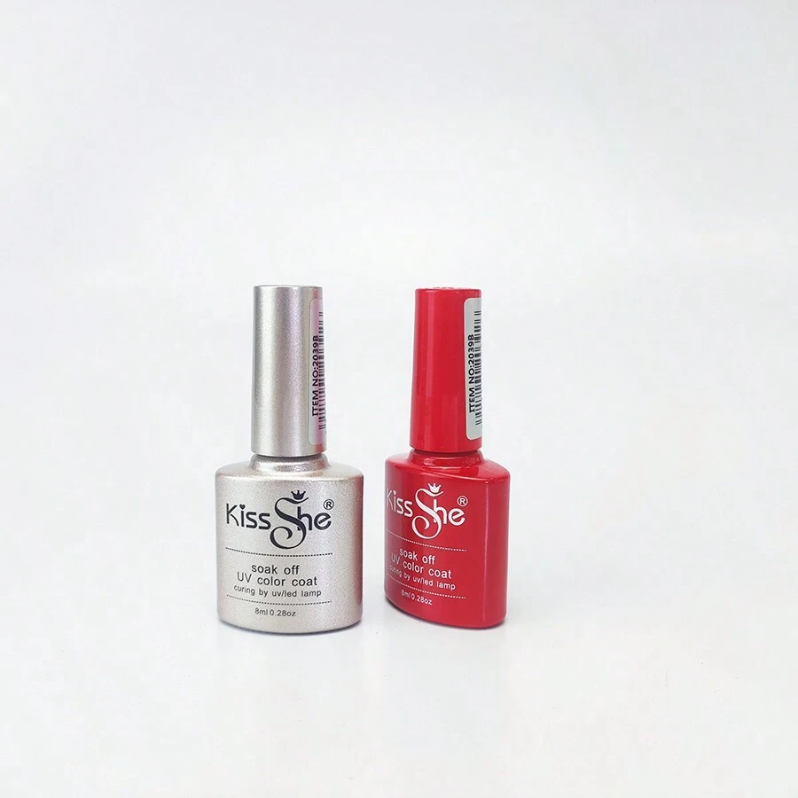 Kit 2 Unidades Esmalte em gel Kiss She - Professional Nail Art - UV ...