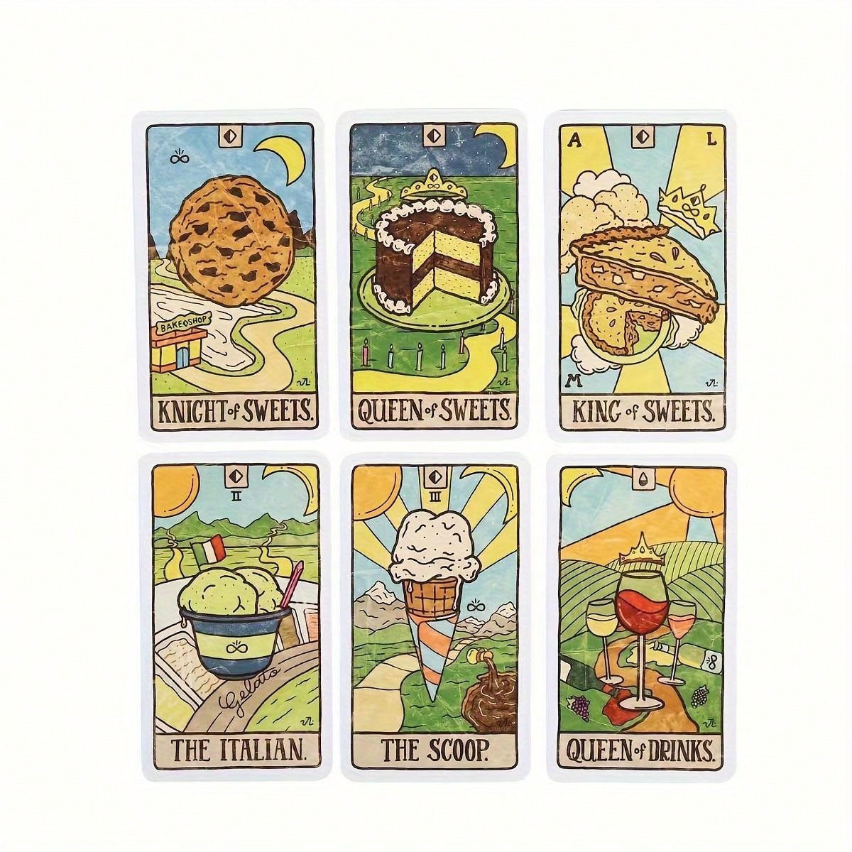 Cartas del Tarot "Food Fortunes" - Juego de cartas de tarot con ...