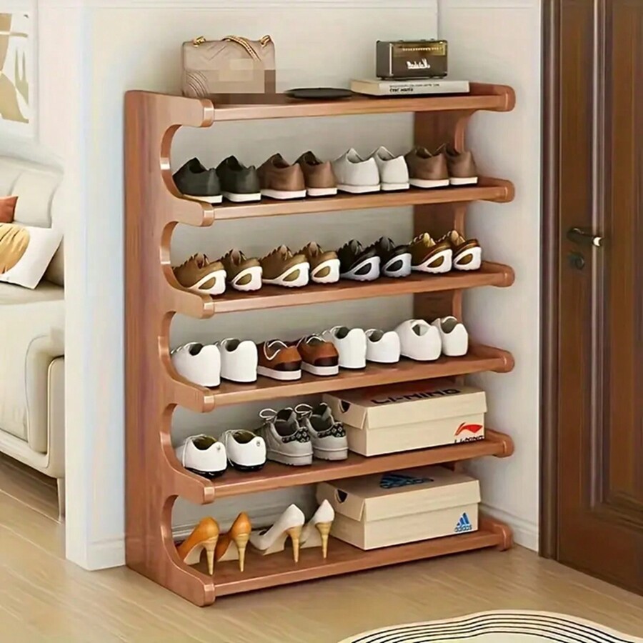 Space-Saving Bamboo Shoe Rack - Multi-Tier Stand-Alone Storage ...