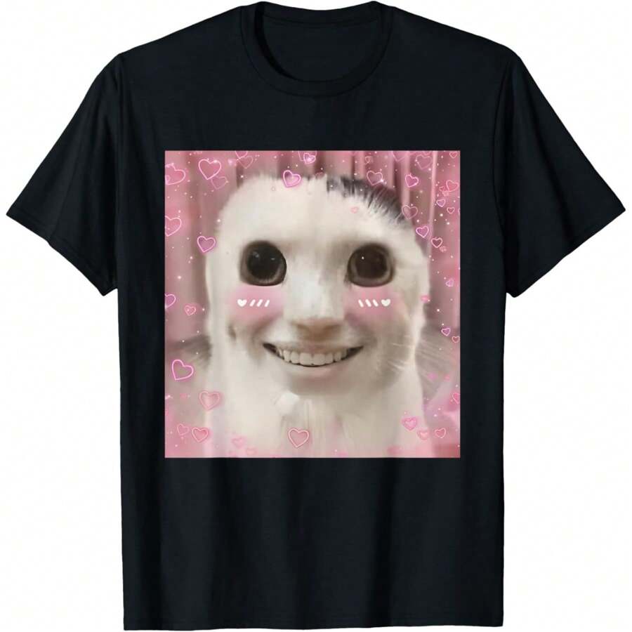 Camiseta con meme de gato "Ahh", con un gato en estilo dank, maldito ...