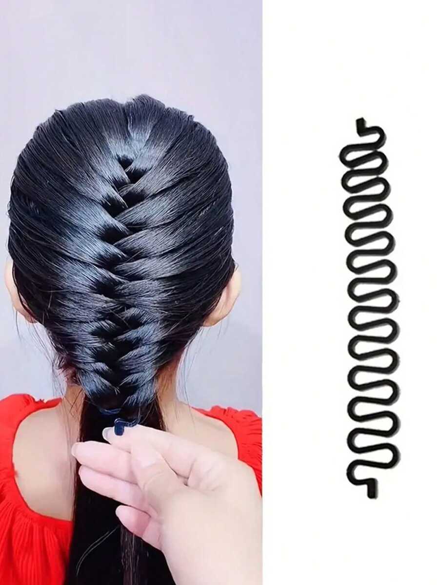 2pcs Fish Bone Wave Braiding Tool, Octopus Braid Maker, Hair Styling ...