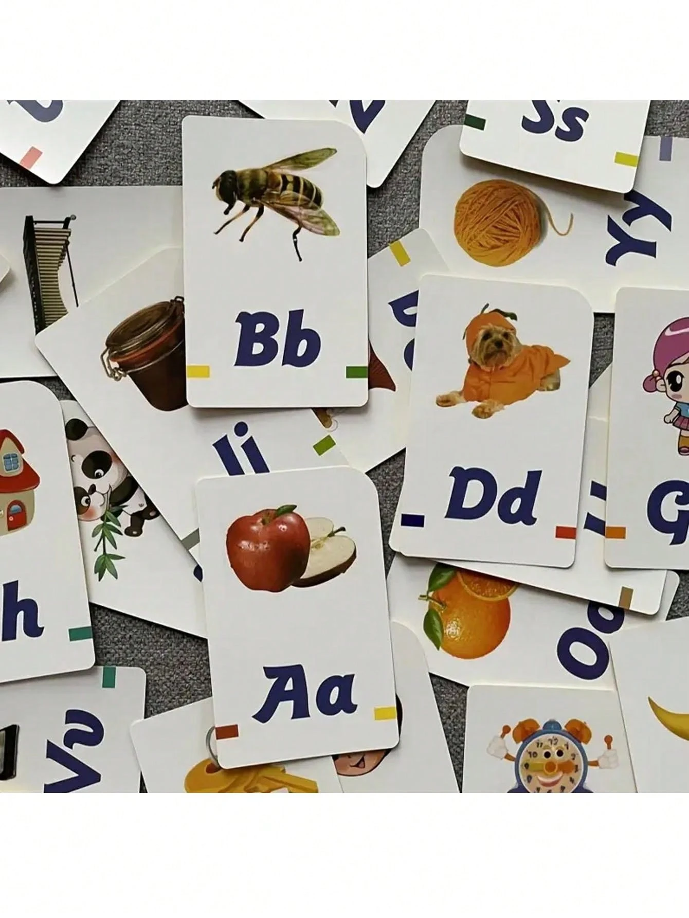 Fiches éclair de mots pour enfants - couleurs mélangées vibrantes ...