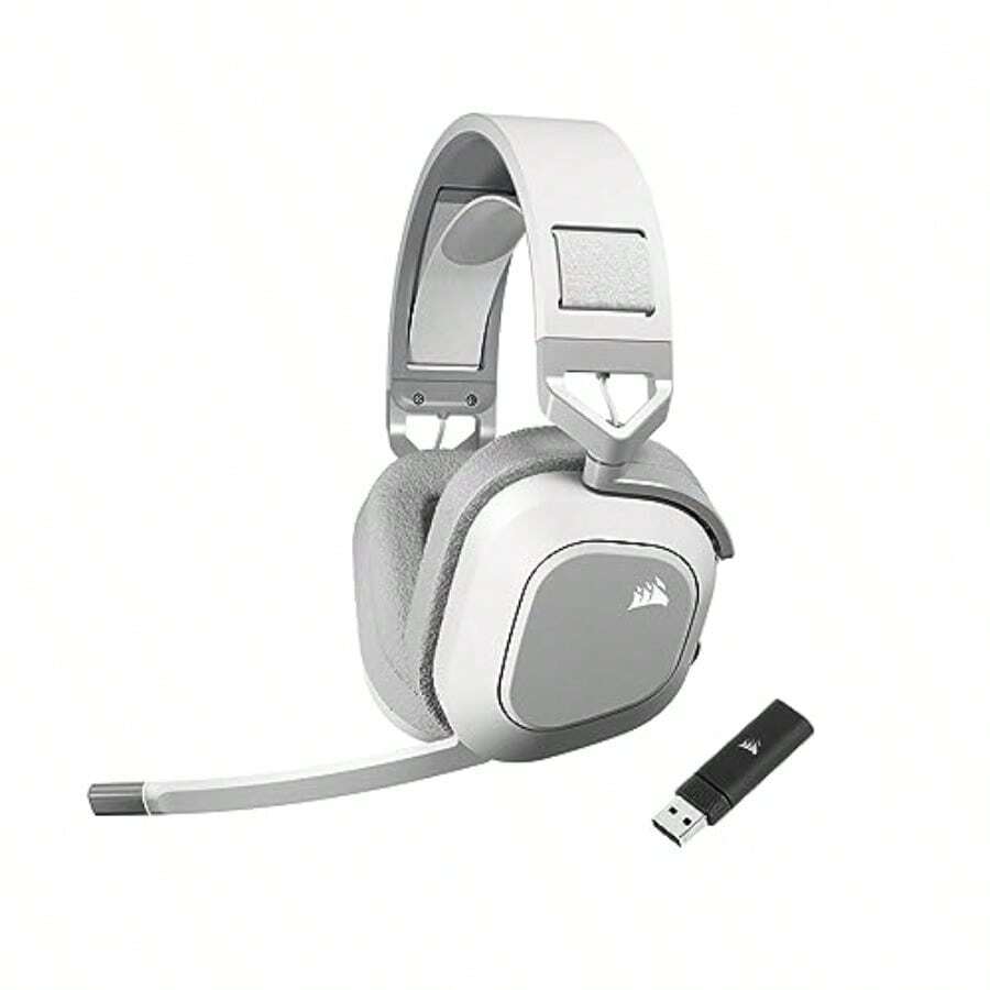 CORSAIR HS80 RGB Over Ear WIREL Multiplatform Gaming Headset Dolby ...
