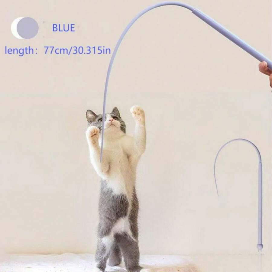Silicone Cat Teasing Stick Mouse Tail Silicone Cat Teasing Stick Cat ...