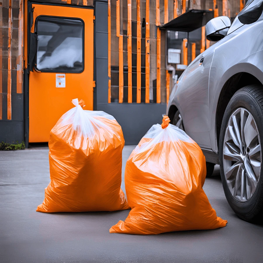 Orange Garbage Bag 60 Liters With 20 Units For Selective Paper ...