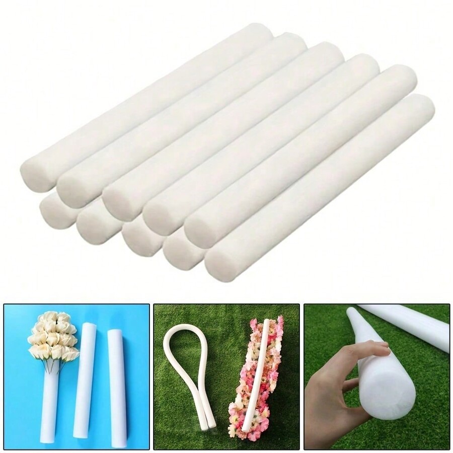 2/1pc Premium White Floral Foam Stick 15.75"X1.96" - DIY Wedding Flower ...
