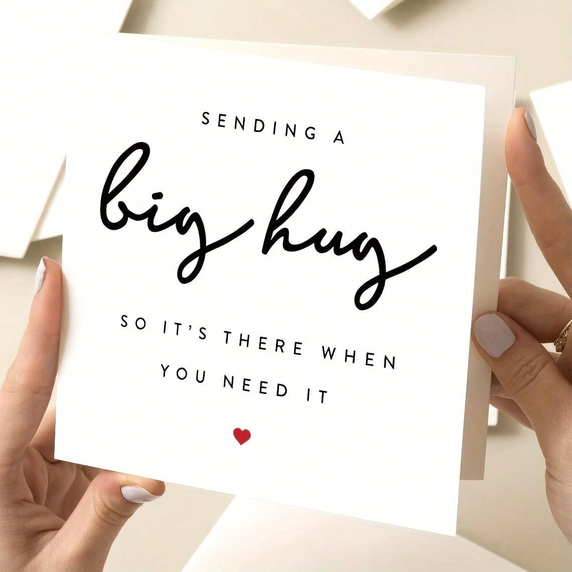 Sending You A Big Hug, May It Be There When You Need It - Missing You Card, Long Distance Card ...
