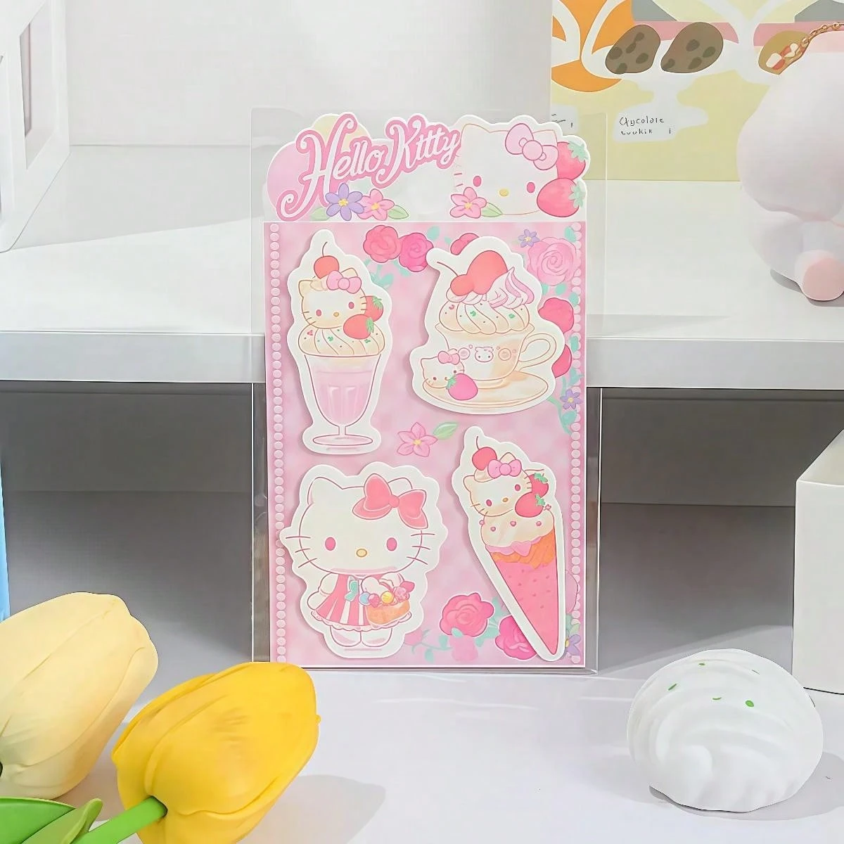 Sanrio 60 Sheets Official Sanrio Shaped Memo Pad, Cute Cartoon Sticky ...