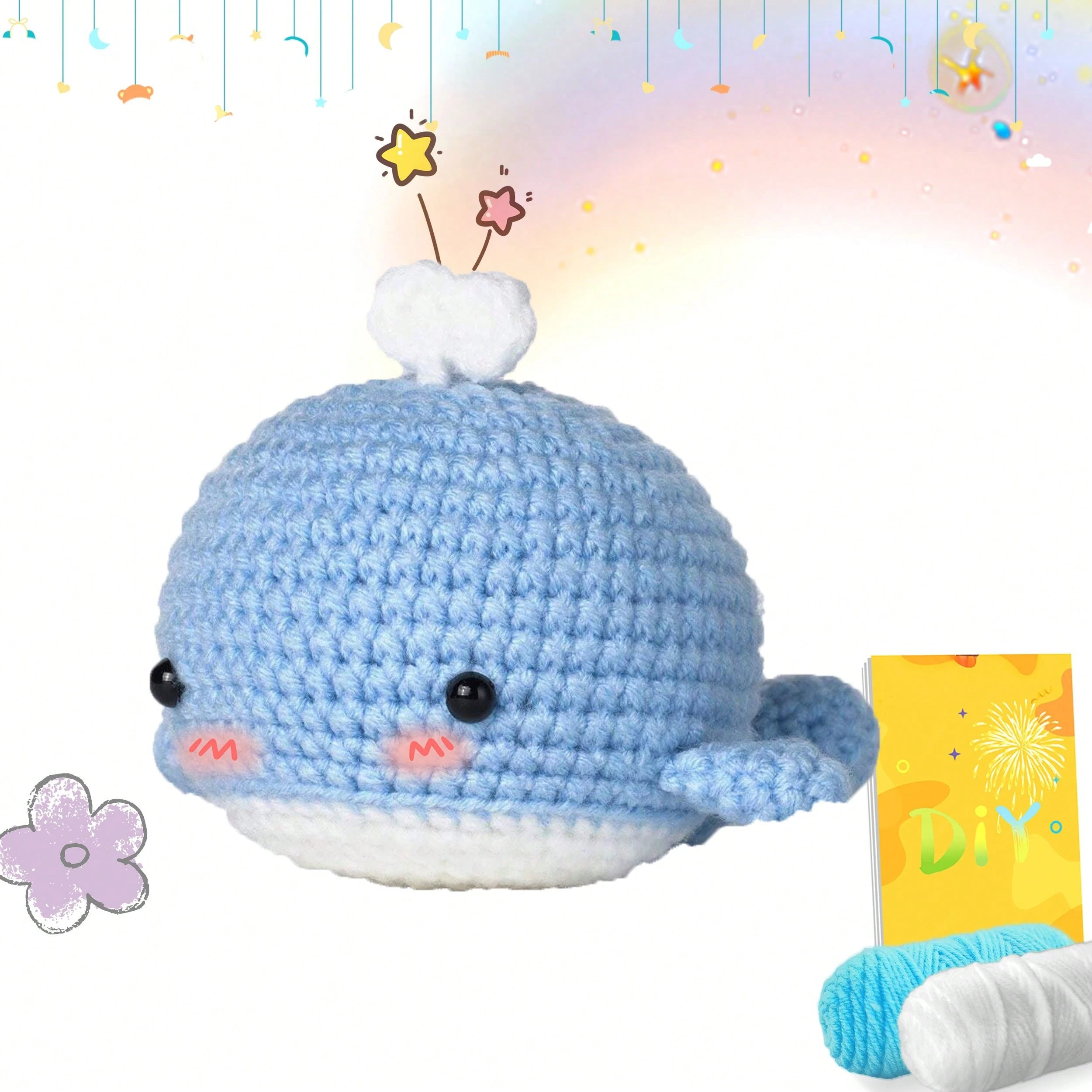 DIY Whale Crochet Set Suitable For Starters Who Are New To Crochet ...