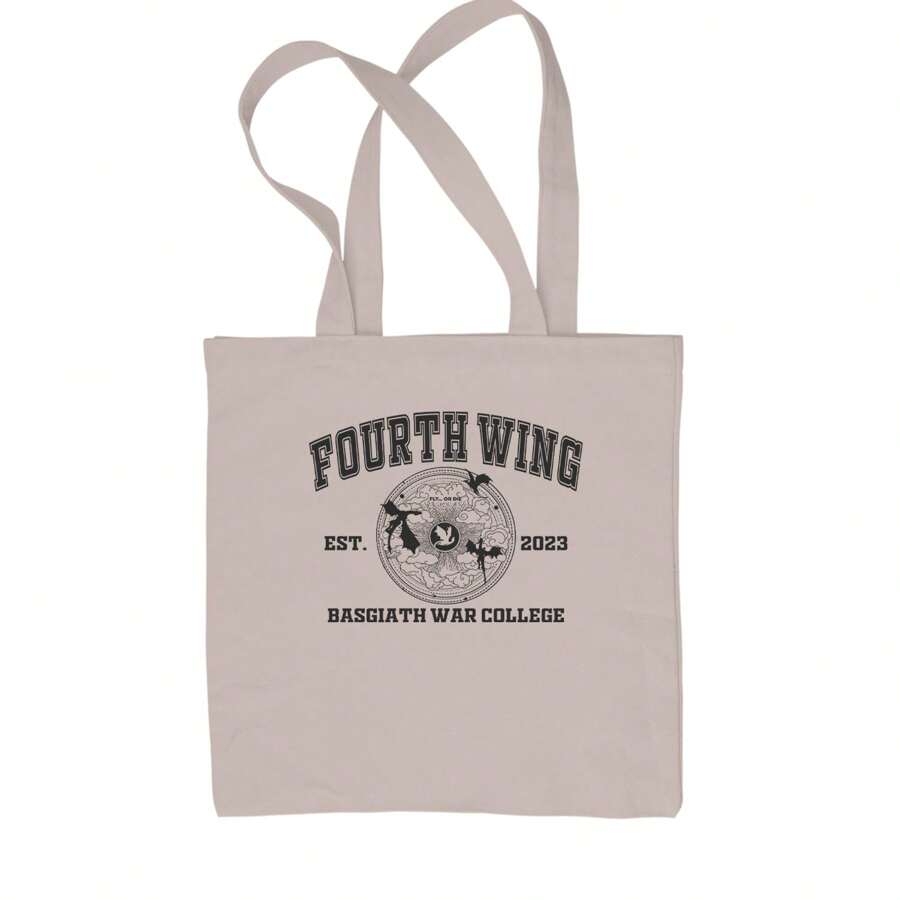 Fourth Wing Basgiath War College Shopping Tote Bag | SHEIN USA