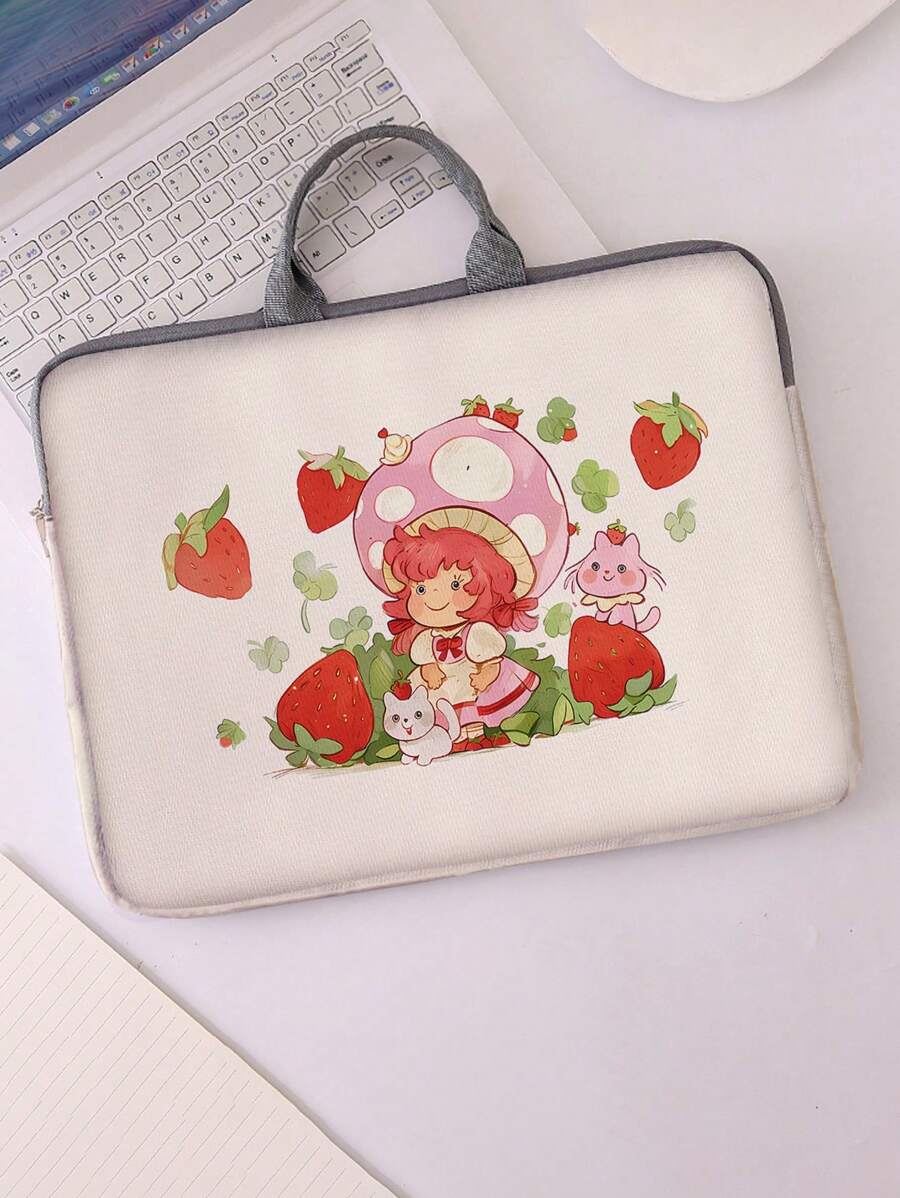 Food And Drinks Pattern Printed Laptop Bag Computer Cloth Cover ...