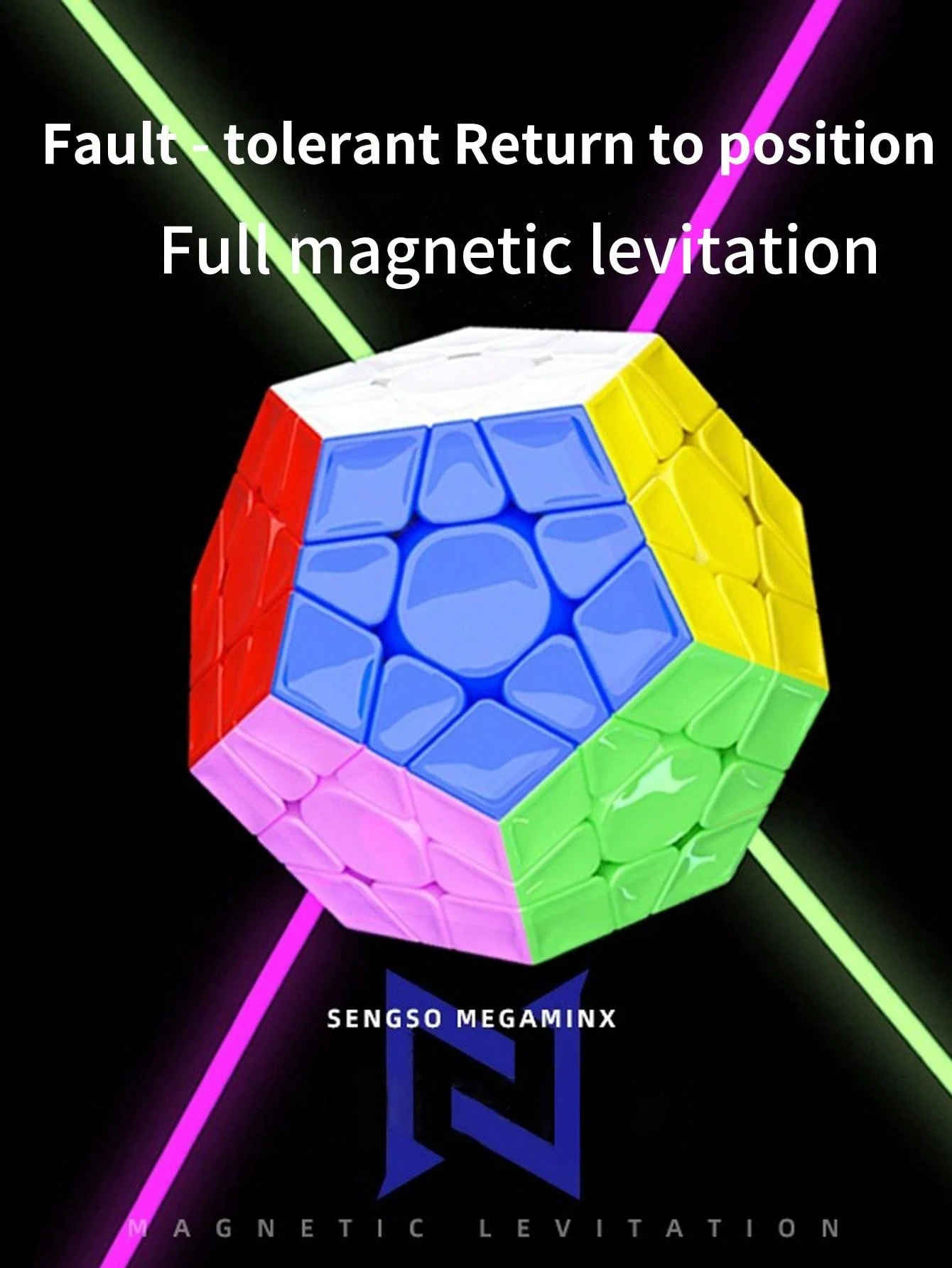 sengso Megaminx Magnetic Levitation Pentagonal Magnetic Speed Cube ...