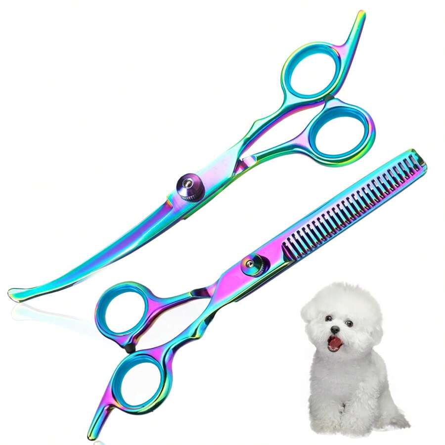 Professional Stainless Steel Pet Grooming Scissors - Right Hand ...