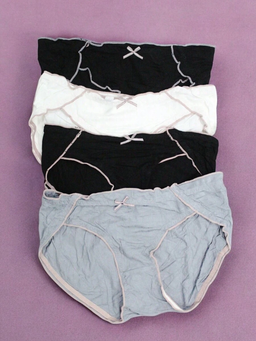 Conjunto de 3 Calzones Estilo Coquette de algodón con Lindo diseño en ...