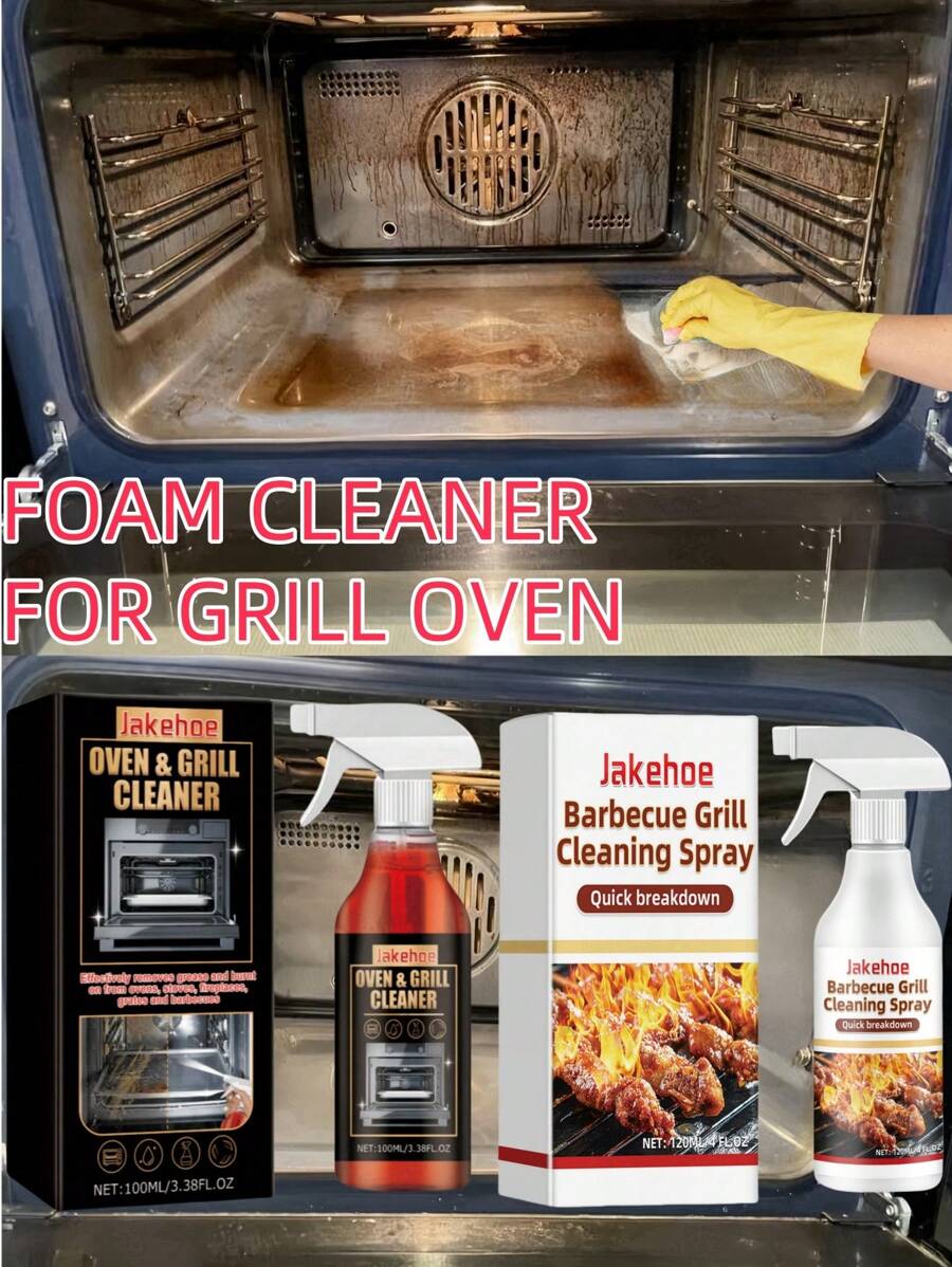 Oven & Grill Foam Cleaner - Specialized Degreaser & Deodorizer For Oven ...