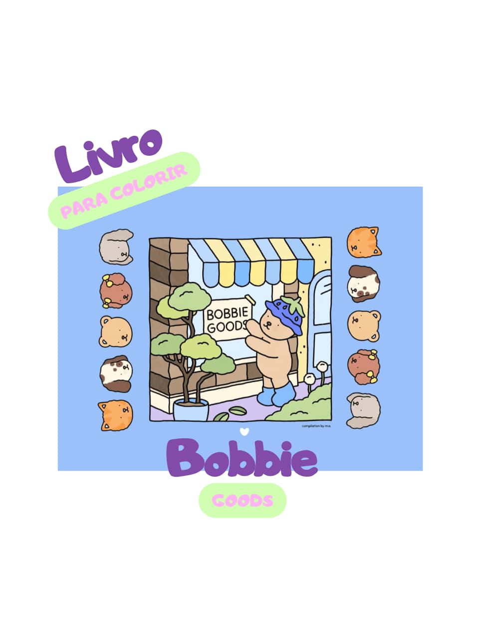 Bobbie Goods Coloring Book Loose-Leaf Core Blue Cover | SHEIN USA