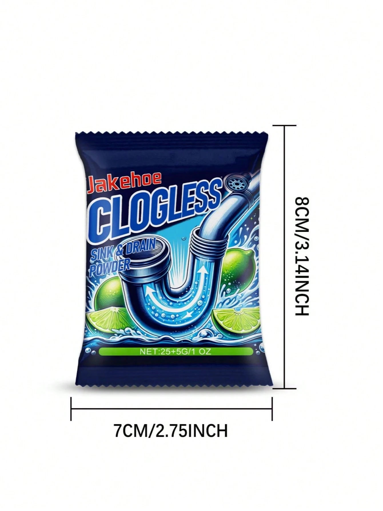 Pipe Drain Cleaner Powder For Bathroom And Kitchen, Unclogs Drains ...