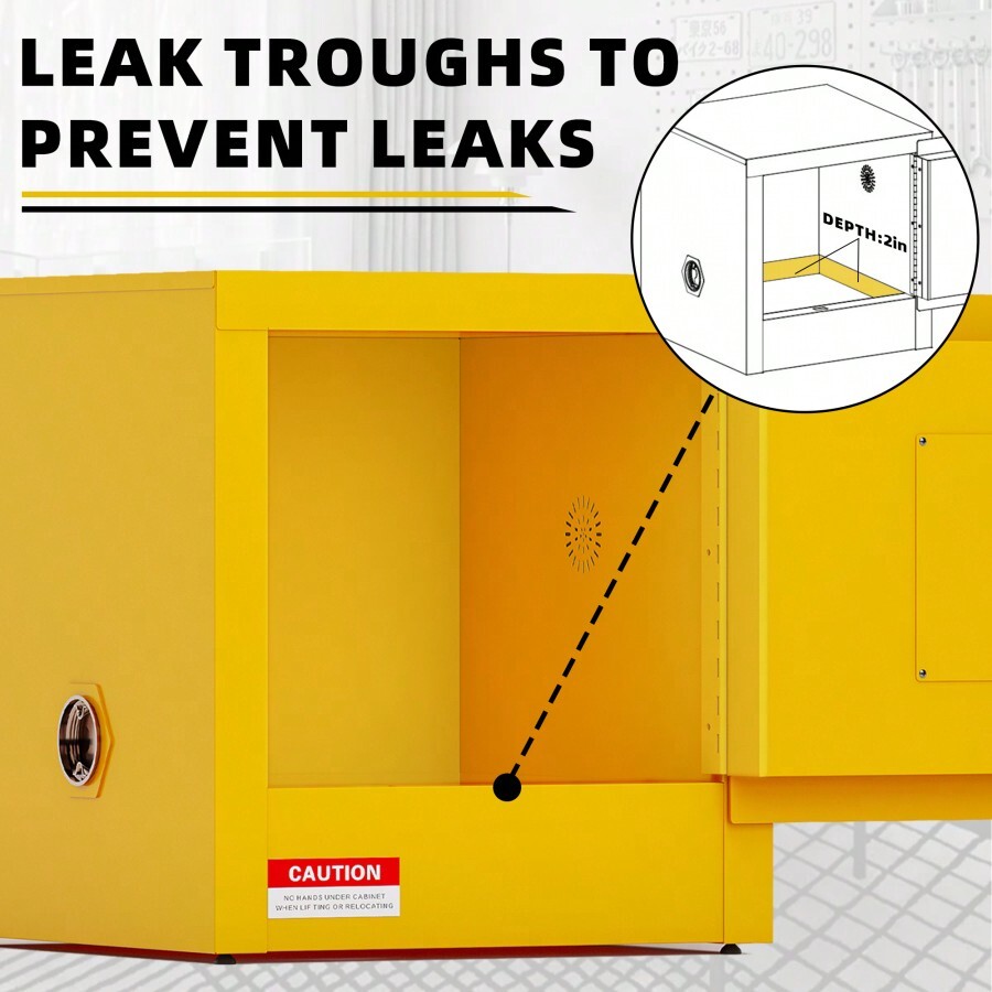 Flammable Safety Cabinet, Galvanized Steel, Laboratory Cabinets ...