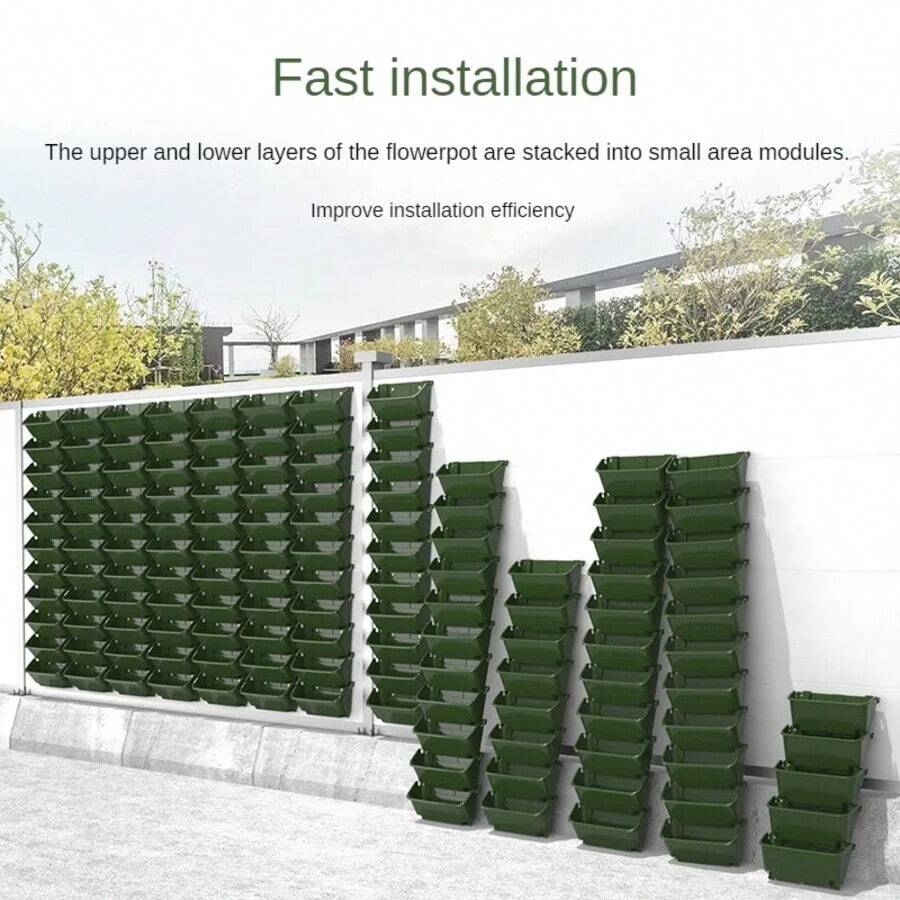 Garden Plant Walls Flower Pots Enclosures Hanging Plastic Containers ...