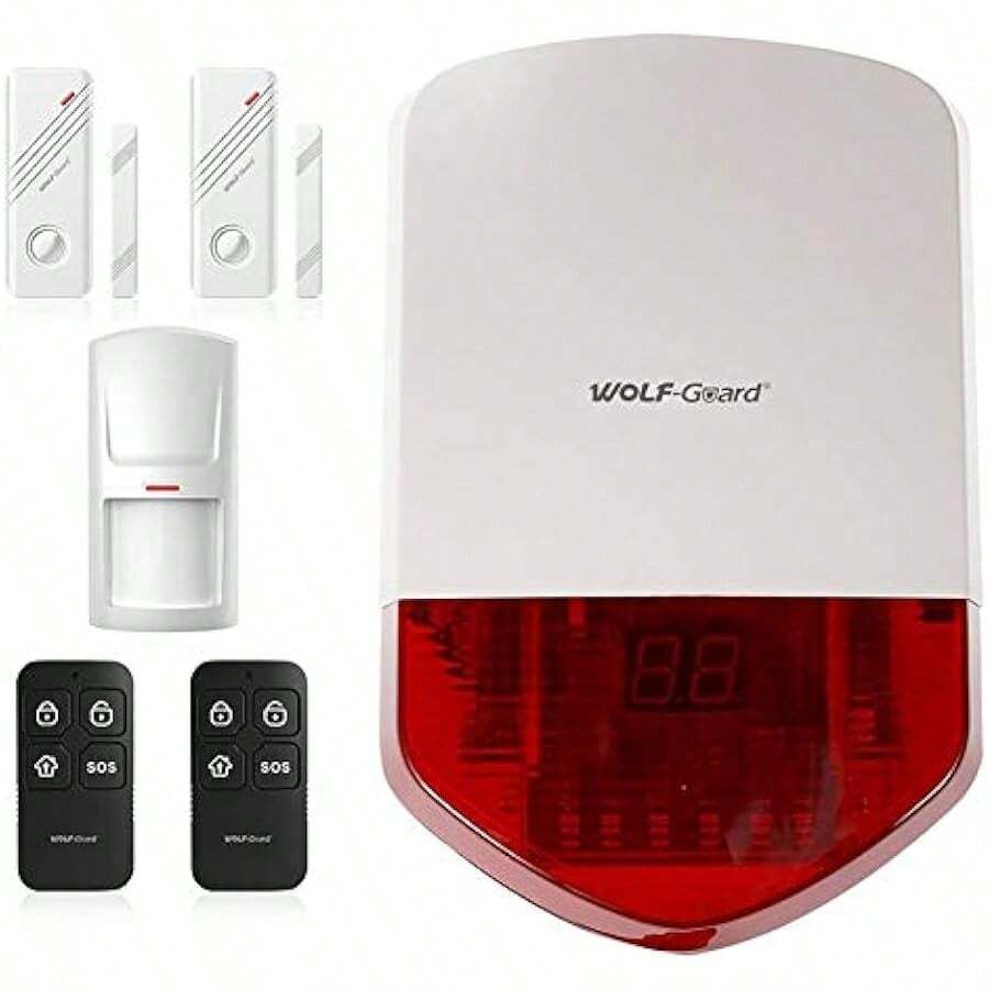 110dB Standalone Siren Basic Security Burglar Alarm System For Cabin ...