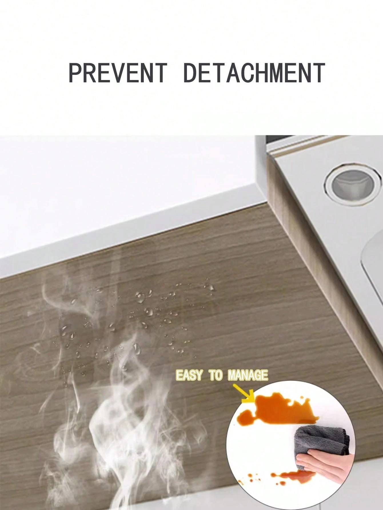 1 Roll Of Starry Grey Range Hood Sticker Peel And Sticker Waterproof ...