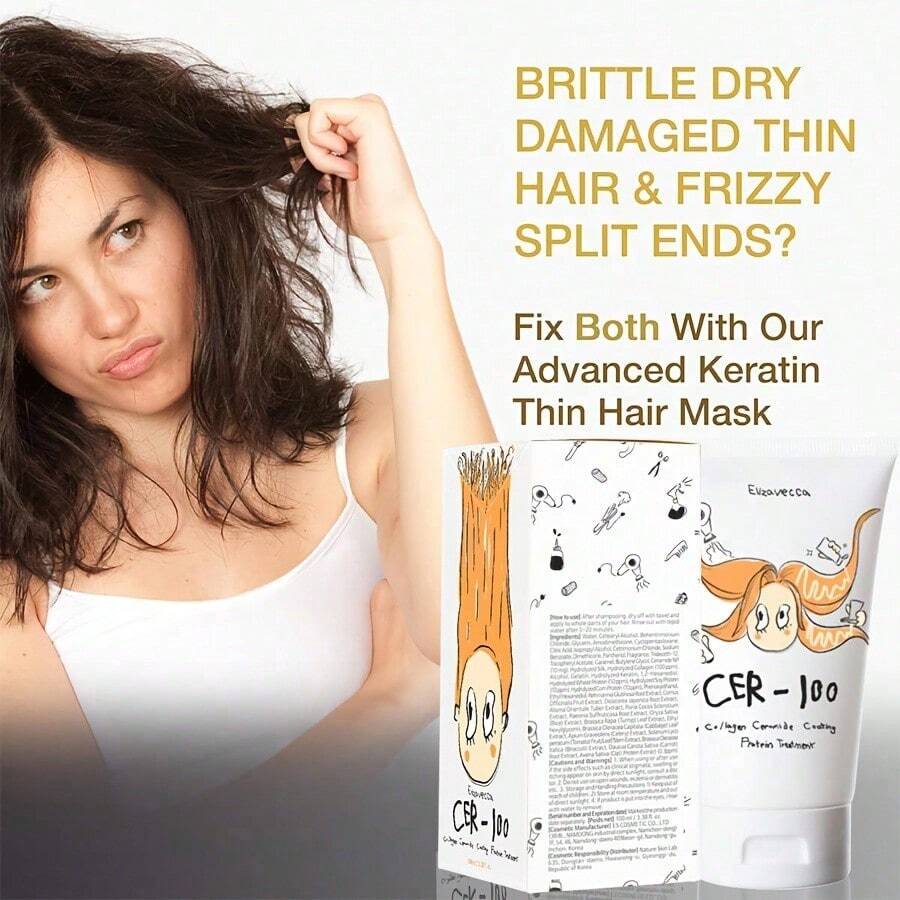 Elizavecca Cer-100 Collagen Coating Hair Protein Treatment 100ml | SHEIN UK