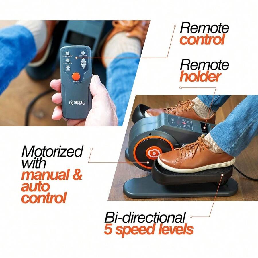 Sitfit, Sit Down And Cycle! Powered Foot Pedal Exerciser For Seniors ...