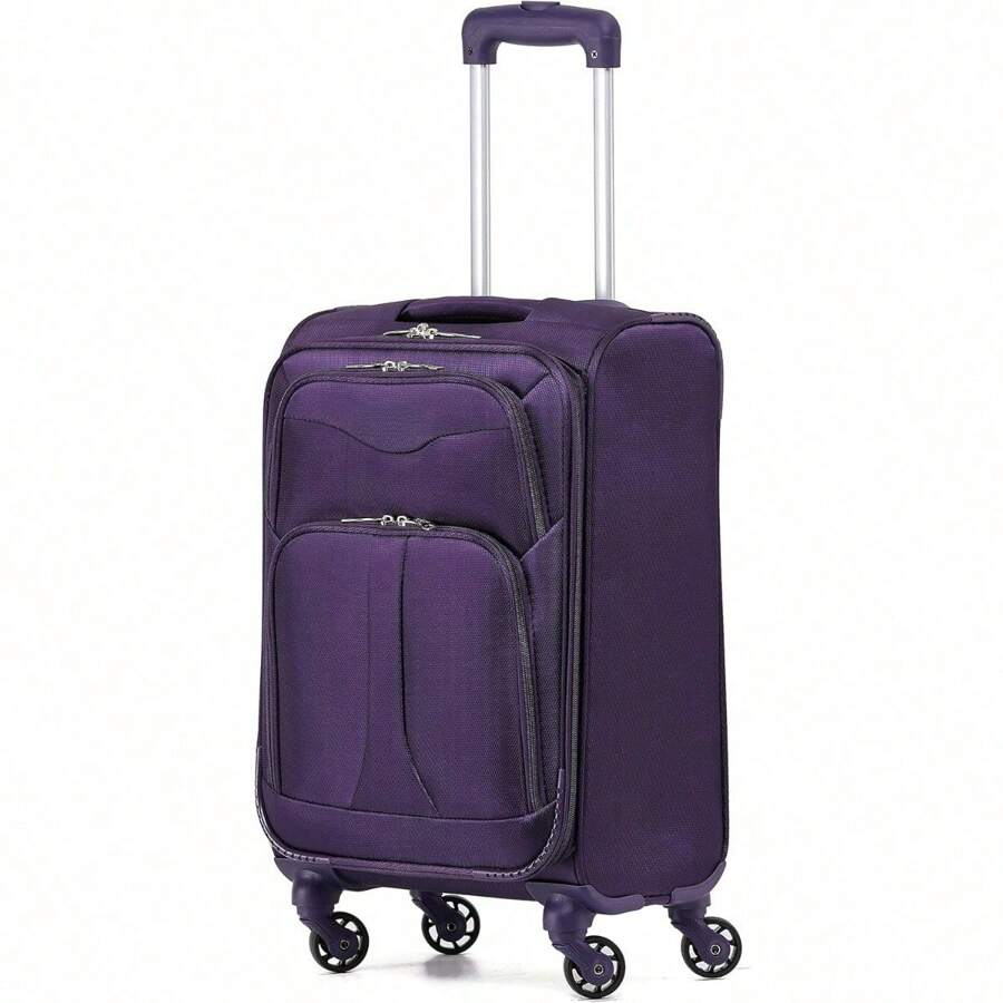 Lightweight 4 Wheel 800D Soft Case Suitcase Robust Anti Crack Cabin ...